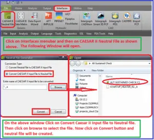 Procedure for Converting a Higher version Caesar II file into its Lower version – What Is Piping
