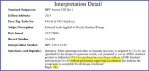 Interpretation of External Load On Nozzle Flange using PV Elite & Code ...