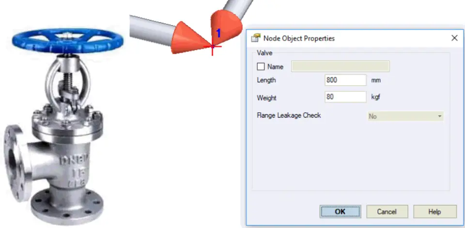 Nonstandard Valve Model for Pipe Stress Analysis: Angular, 3-way, 4-way ...