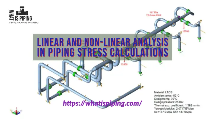 An Overview Of Linear And Non Linear Analysis In Piping Stress Calculations What Is Piping