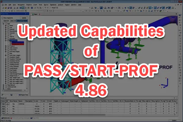 The New Version of Pipe Stress Analysis Software PASS/START-PROF 4.86 ...