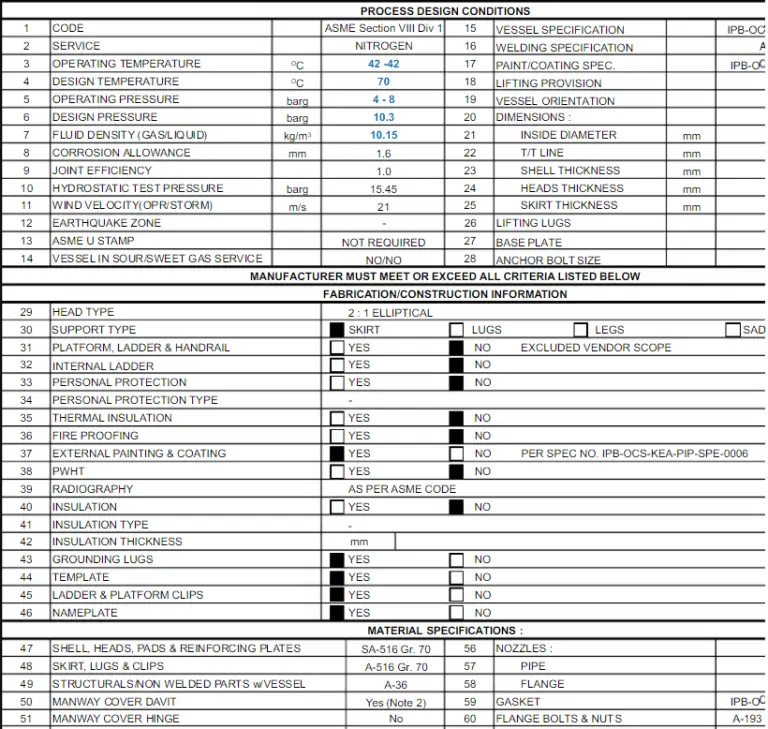 What is a Mechanical Datasheet? Process Datasheet vs Mechanical ...